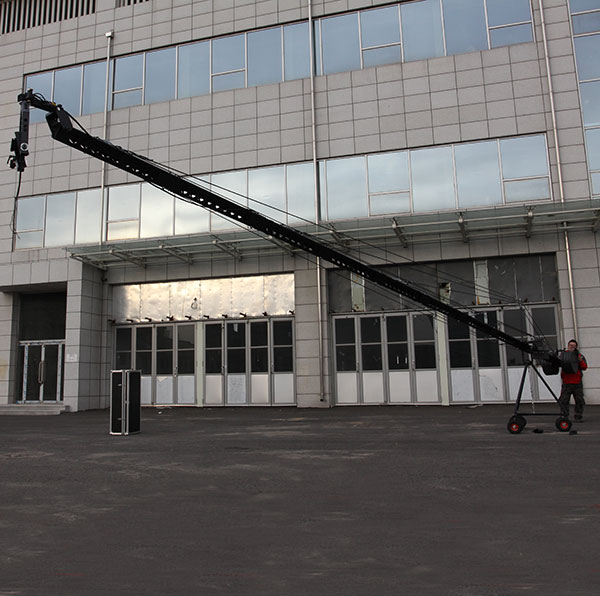 12m Video Jib Camera Crane Use 6 Wheels Dolly | virtuecrane