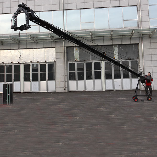 12m Video Jib Camera Crane Use 6 Wheels Dolly | virtuecrane