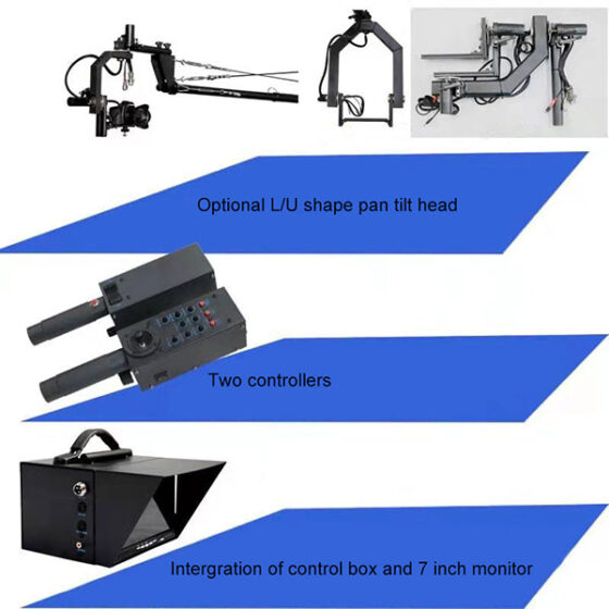 7.6m Telescopic Camera Jib With Octagon Arm | virtuecrane